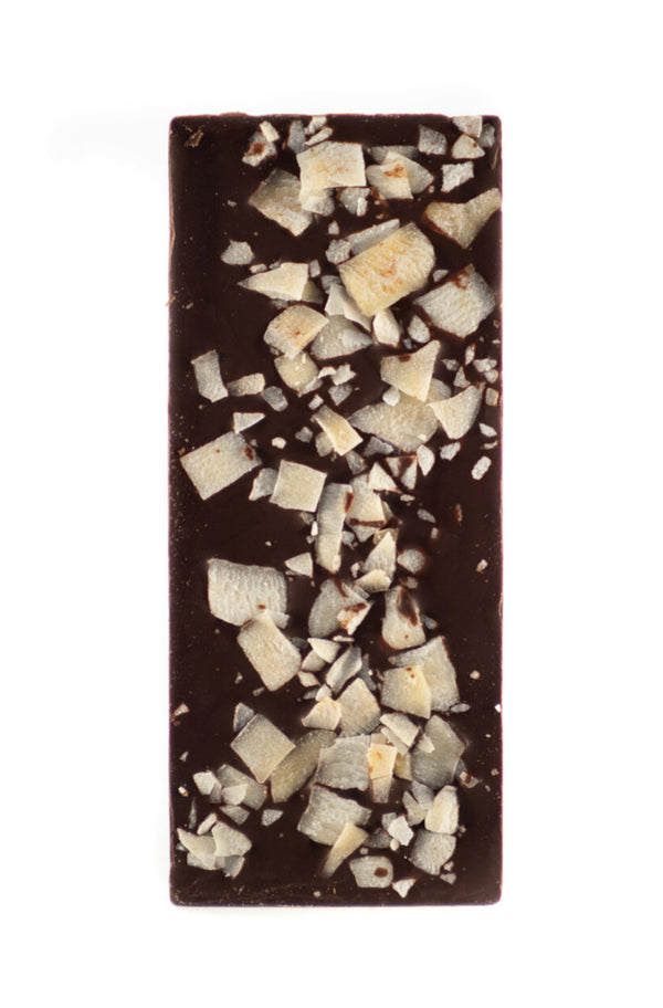 70% Dark Toasted Coconut Inclusion Bar – Mahi‘ai Made